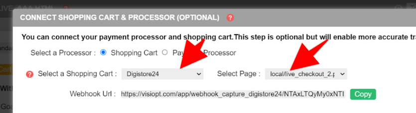 Connect Cart: Digistore24 Using Webhooks – Visiopt